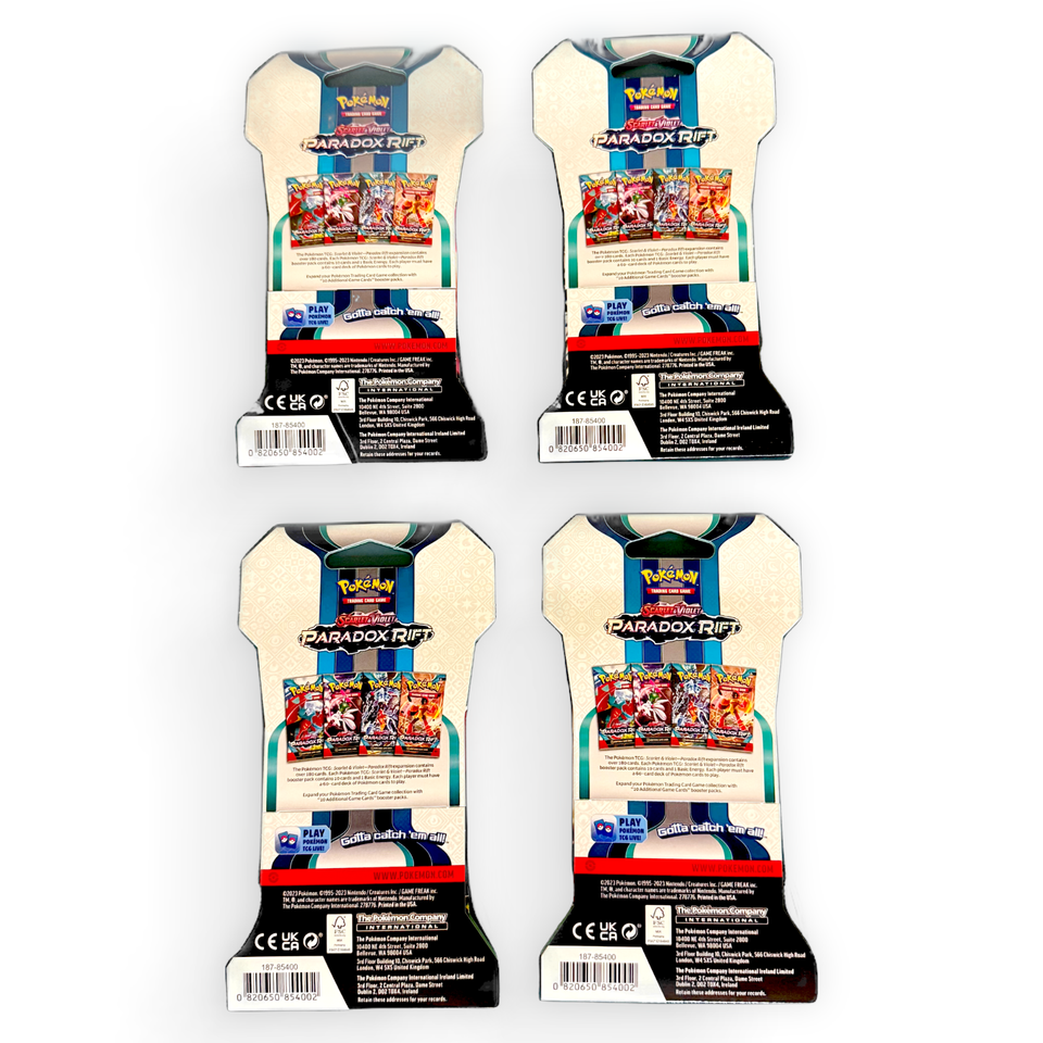 Pokemon Paradox Rift Sleeved Booster Packs Armarouge x4 Scarlet ...