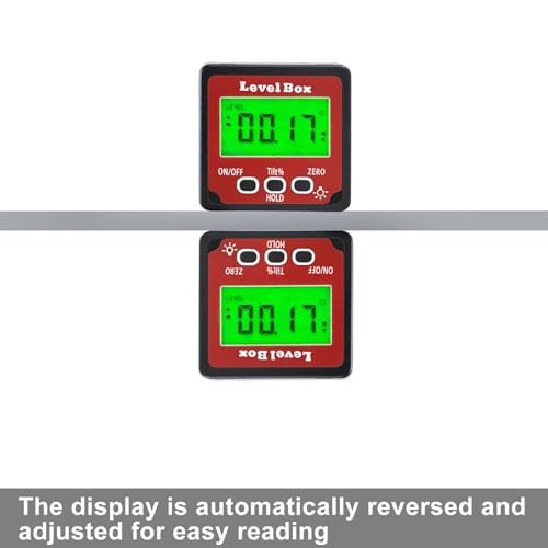Digital Inclinometer Angle Finder Gauge, IP54 Electronic Red | eBay