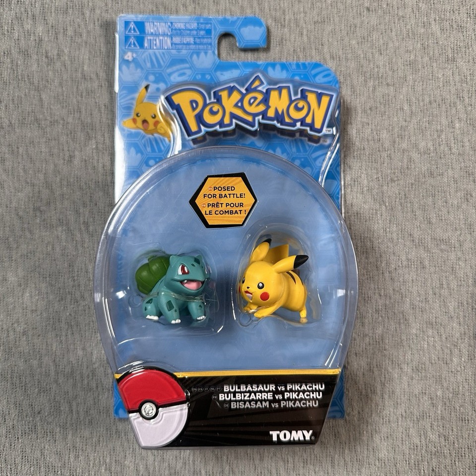 Tomy Pokemon Battle Pose Action Figures Bulbasaur Pikachu Squirrel ...