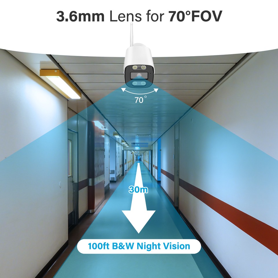 Jennov 5MP WIFI Camera Security System Add-On Cam | For NVR J-Series ...