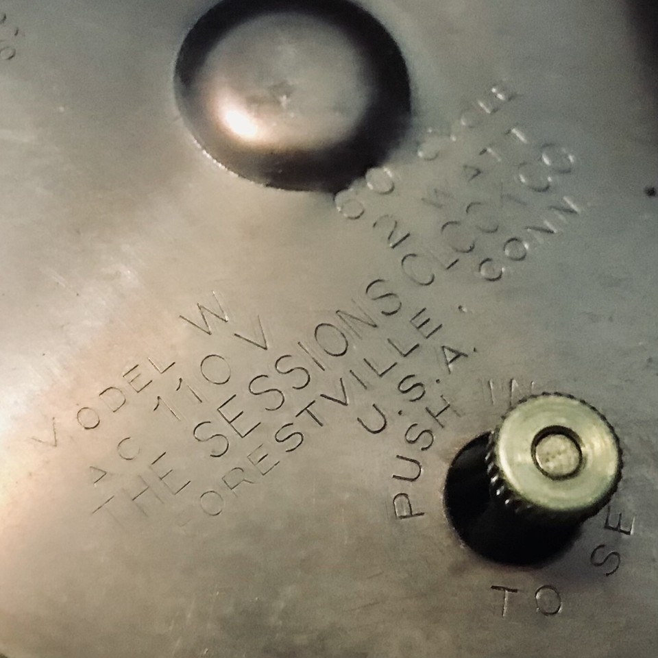 Rare Antique Sessions Electric Clock - 1930s Model W, AC 110v Vintage ...