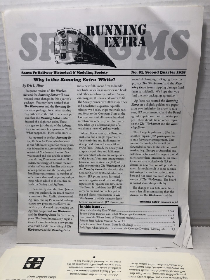 SRRH&MS RUNNING EXTRA - Lot of (8) Newsletters - 2002 to 2018 | eBay UK