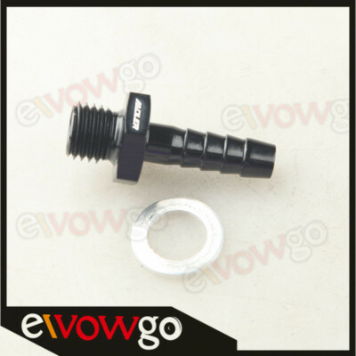 Aluminum BOSCH Fuel Pump Inlet M12 X 1.5 to 5/16"(8mm) Barb Adapter ...