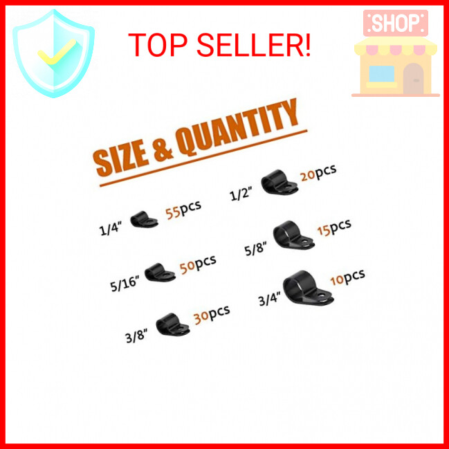 Nylon Plastic Cable Clamps Assortment Kit for Cable Conduit - 180pcs | eBay