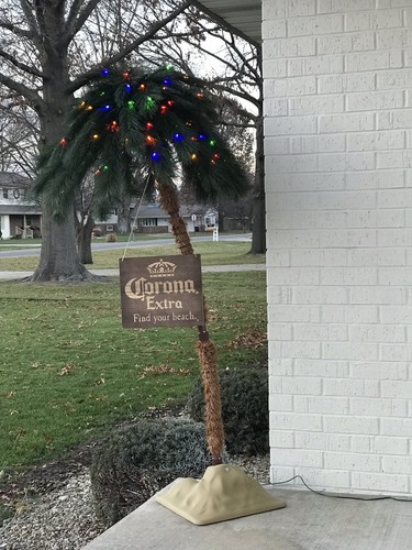 Corona 5 Foot Commercial Palm Tree LED Pre Lit Artificial Motion ...