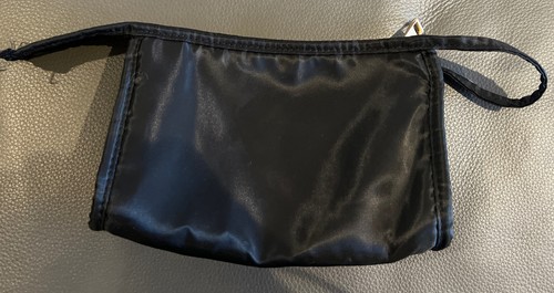 NWOT Target classic black gold zipper cosmetic case clutch purse ...