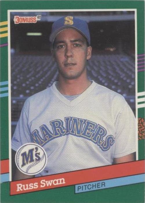 1991 Donruss - Russ Swan #621 3 Blue Stripes on Left for sale online | eBay