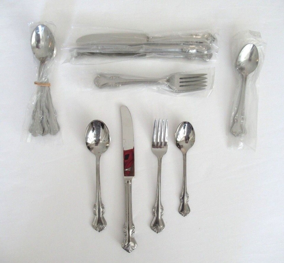 New Oxford Hall Stainless Steel Flatware 16 Pieces, Set for Four | eBay