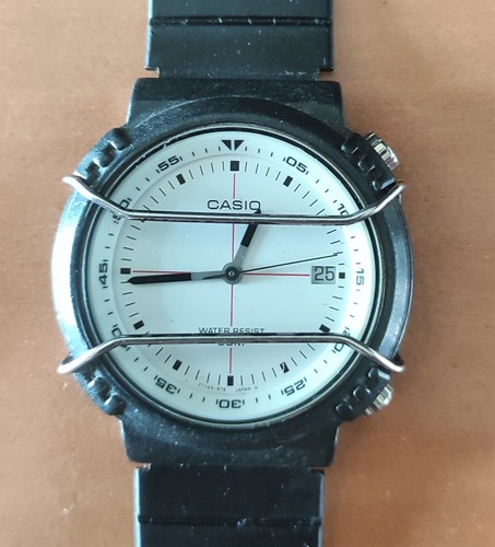 Ultra Rare Vintage Casio MRW-45 wristwatch White Dial Japan | eBay