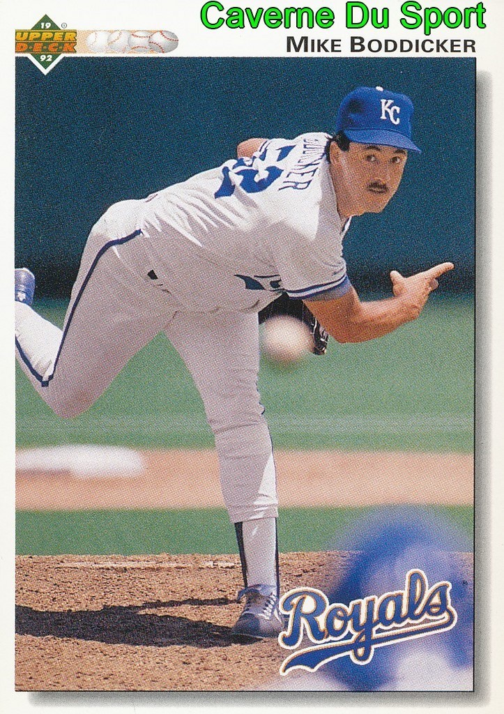 213 MIKE BODDICKER KANSAS CITY ROYALS BASEBALL CARD UPPER DECK 1992 | eBay
