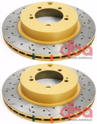 DBA FRONT DRILLED & SLOTTED BRAKE ROTORS PAIR SET FOR 2004 - 2017 ...
