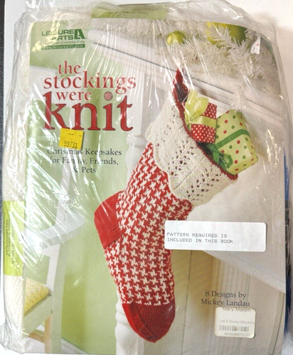 Mary Maxim Knitted Christmas Stocking Kit Pattern + BLUE & White Yarn ...