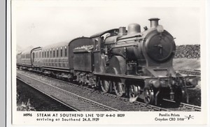 Railways; LNE D13 4-4-0 Arriving At Southend, 24-8-1929 RP PPC By ...