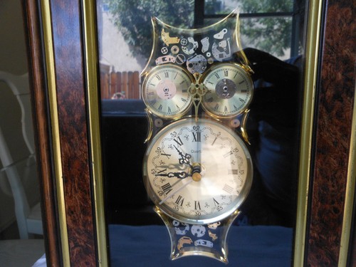 SHONTEK DM-2000 Quartz Arts & Crafts by LORE Owl Design w/ Actual Clock ...