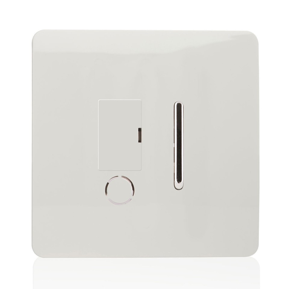 Trendi Switch Ice White Designer Light Switches Plug Sockets Fused ...
