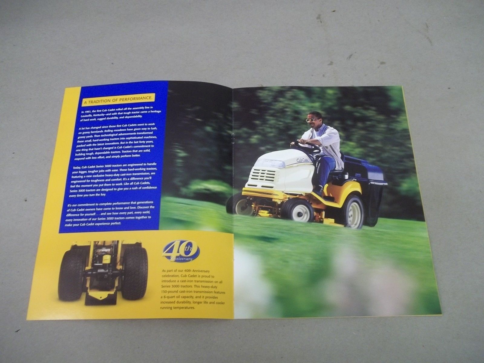 Cub Cadet Series 3000 Tractors 40th Anniversary Sales Brochure | eBay