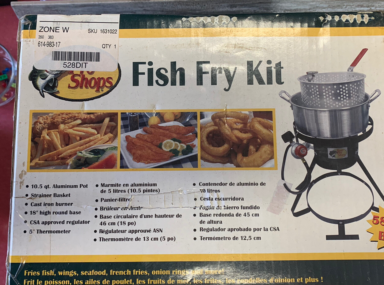 Bass Pro Shops Fish Fry Kit 10.5 Quart Aluminum Pot 58 000 Btu's for ...