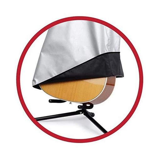 1X Guitar Dust Cover Coated Silver Sunscreen Bass Instrument N9C8 UKXRE ...