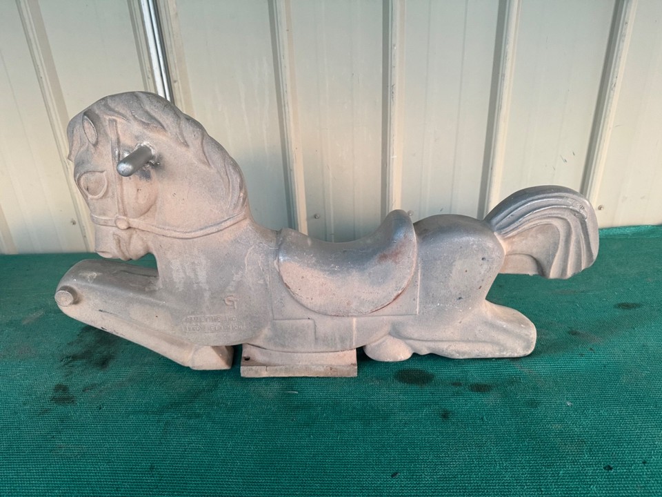 Vintage Game Time Saddle Mates Aluminum Metal Riding Horse Playground ...