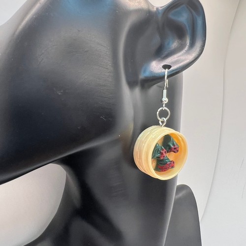 Dumpling Earrings - Dim Sum Earrings - Dumpling Basket Earrings - Asian ...