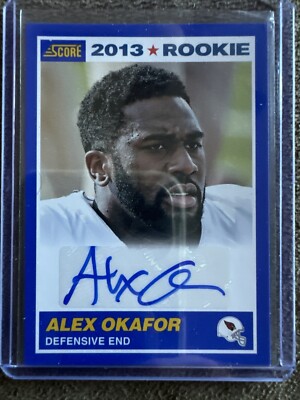 2013 Score - Rookie Blue Signatures #336 Alex Okafor (AU, RC) | eBay