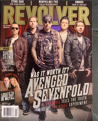 Revolver Magazine- February 2017 Back Issue- Avenged Sevenfold Cover ...