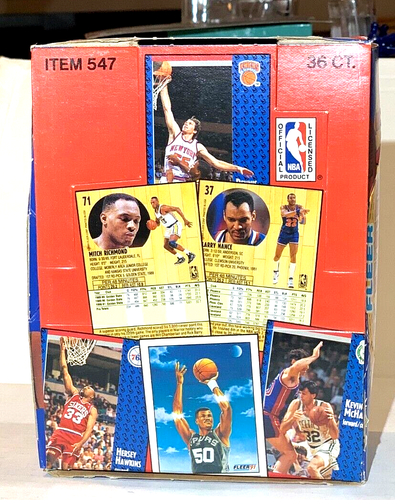 1991-92 Fleer Series I Basketball Hobby Wax Box Factory Sealed 36 Packs ...
