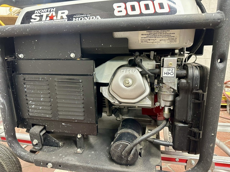 NorthStar Portable Generator with Honda GX390 Engine, 8000 Surge Watts ...