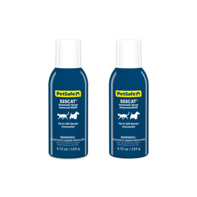 PetSafe SSSCat Spray Deterrent Refill 4.72oz Can, PPD00-17791 (2-Pack ...