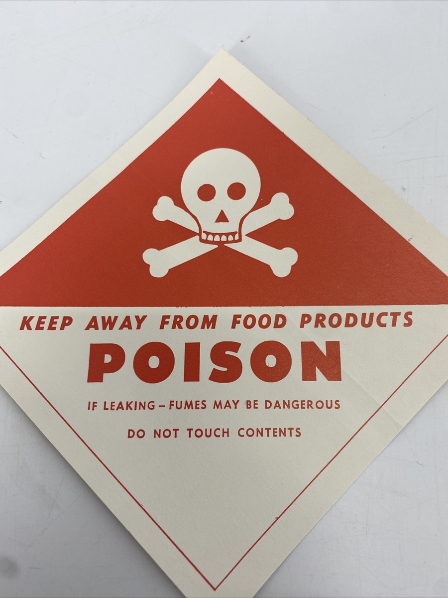 Vintage Skull And Crossbones Poison