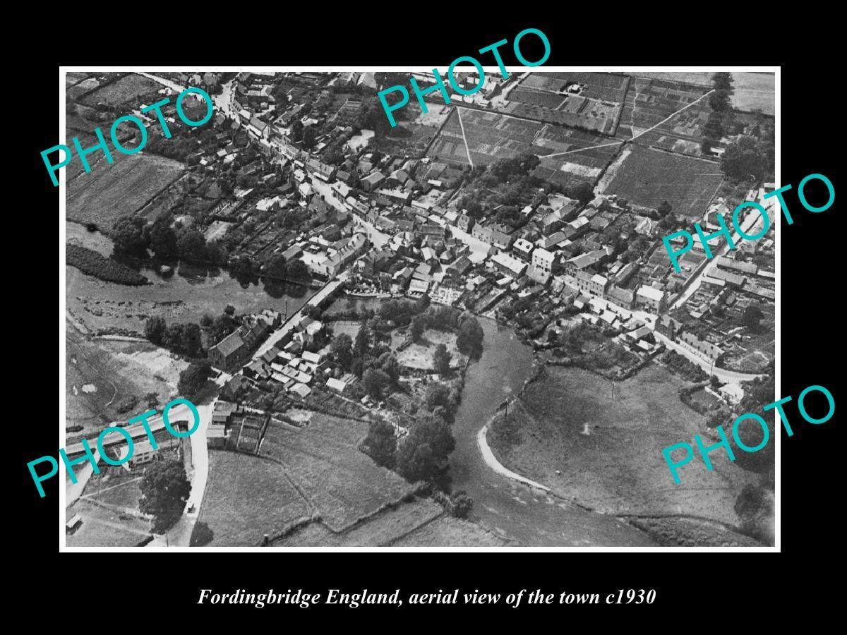 OLD 6 X 4 HISTORIC PHOTO OF FORDINGBRIDGE ENGLAND VIEW OF THE TOWN ...