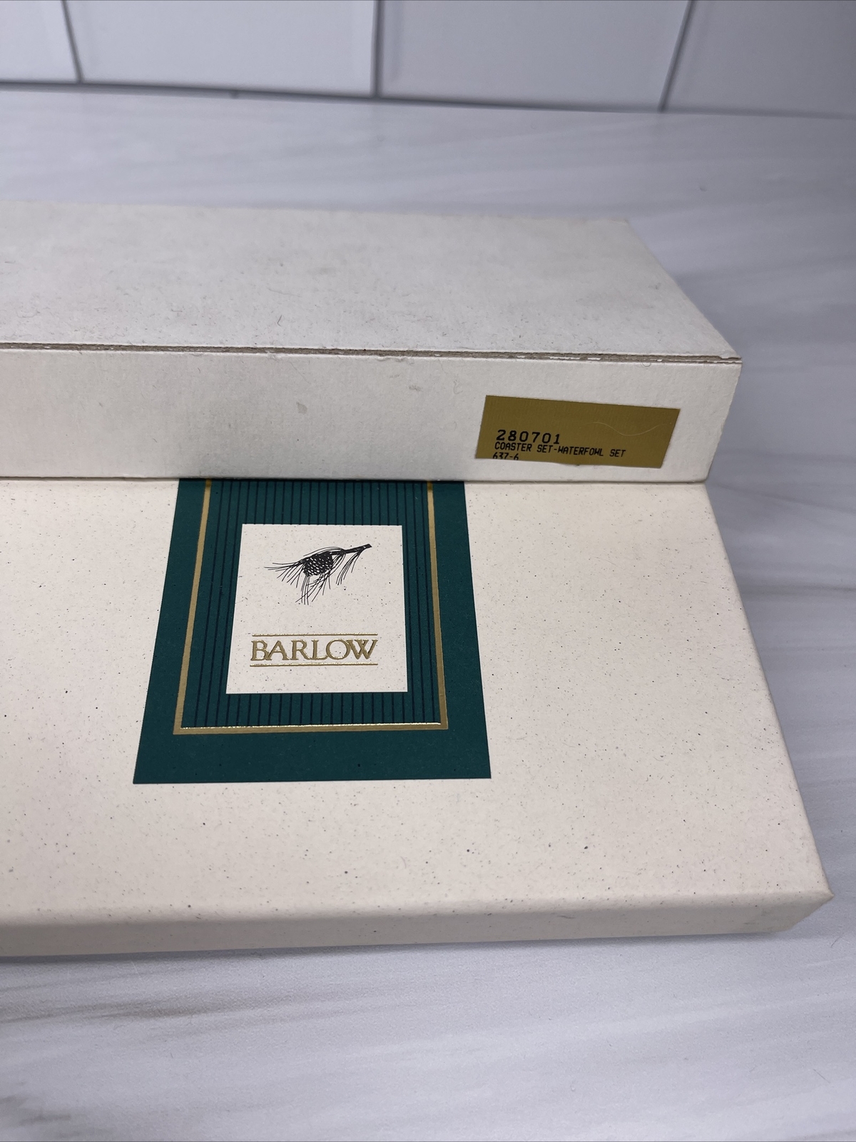 Barlow Designs Scrimshaw North American Waterfowl Coasters NIB NOS | eBay