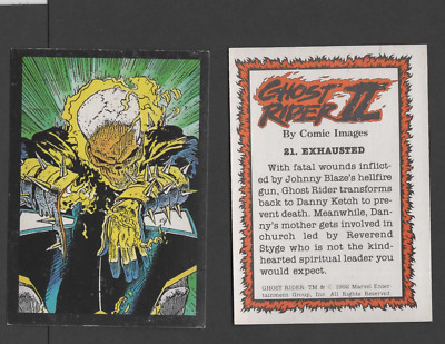 1992 Ghost Rider II Trading Card #21 Exhausted Comic Images HIGH ...
