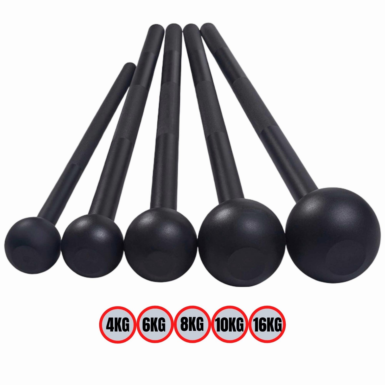 Steel Macebell 2KG-16KG Steel Mace Weight Strength Training Full Body ...