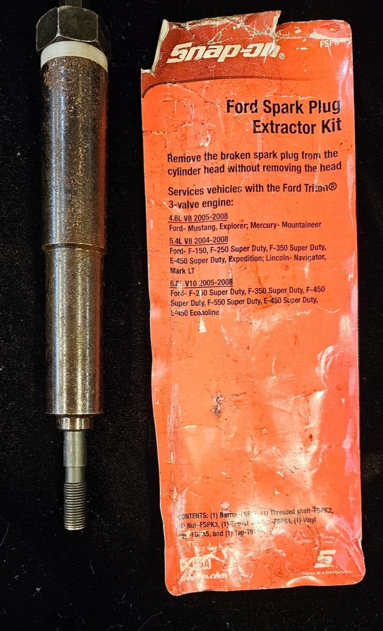 Snap On Tools Ford Triton Broken Spark Plug Remover Extractor Set Kit ...