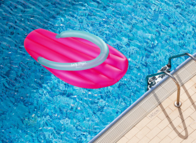 Large Pool Floating Thongs Inflatable Toy Outdoor float raft water play ...