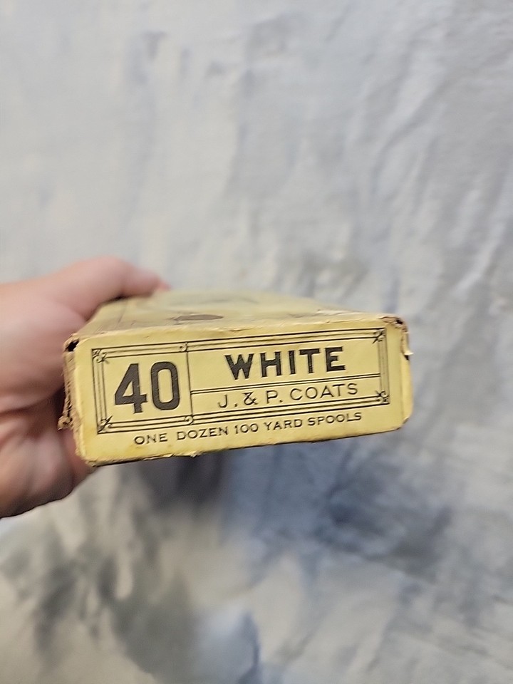 Antique Button Lot Mixed In J&P Coats Thread Box Victorian Estate Find ...