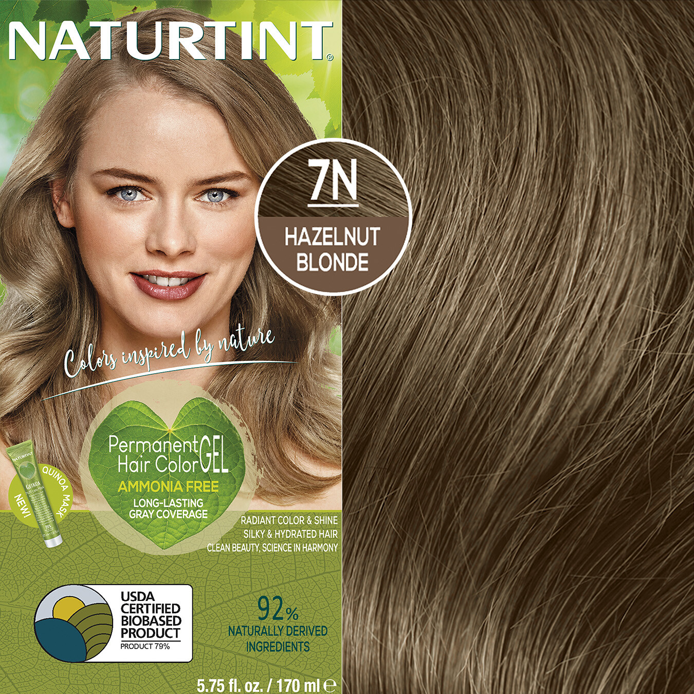 Naturtint - Permanent Hair Color - 7N Hazelnut Blonde - 5.75 Oz (Pack ...
