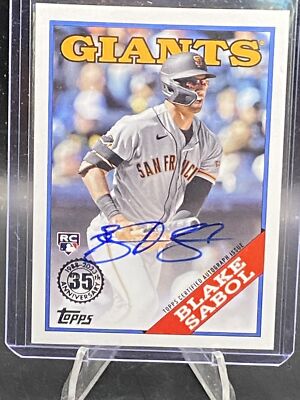 2023 Topps Update #88BAU-BSA Blake Sabol 1988 Topps Baseball Autographs ...
