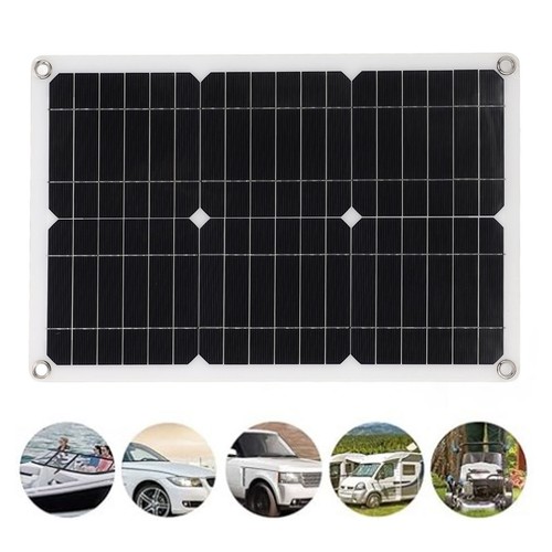 18V 20W Portable Solar Panel Semi Flexible Monocrystalline Waterproof ...