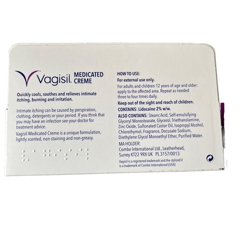 2 x Vagisil Medicated Cream Fast Relief From Feminine Itching 30g Exp ...