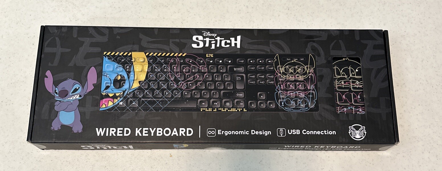 Culturefly Disney Stitch Wired Keyboard- for sale online | eBay