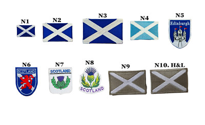 Scotland Scottish National Flag Embroidered Iron Sew On Patch Jacket ...