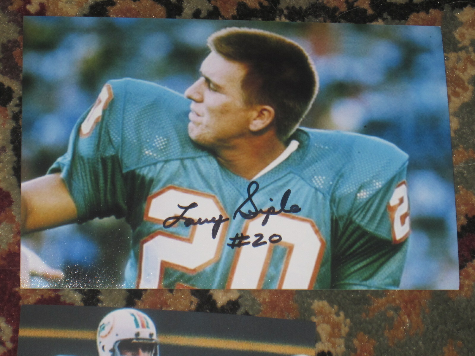1972 Miami Dolphins LARRY SEIPLE Signed 4x6 Photo FOOTBALL AUTOGRAPH 1 ...