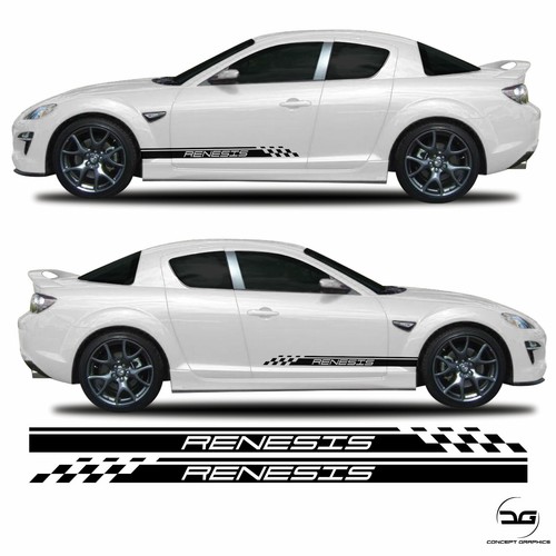 Renesis Rotary Racing Side Stripes Fit Mazda RX8 R3 Vinyl Sticker ...