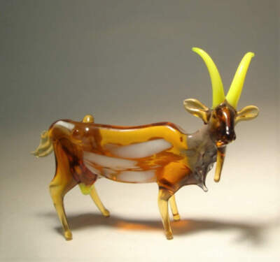 Glass Goat Figurine | eBay