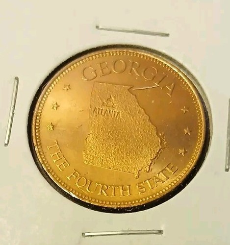 Georgia 4th State 1788 The Peach State Cherokee Rose Flower Token | eBay