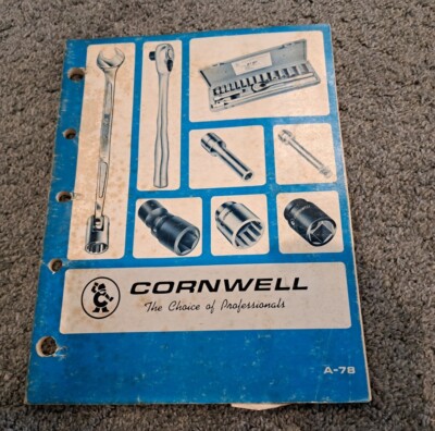 Cornwell Tool Catalog A-78 Wrenches Sockets Pliers 1978 | eBay