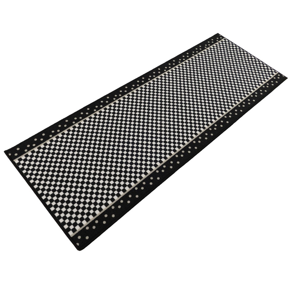 Custom Size Anti-Slip Machine Washable Low Profile Loop Pile Runner Rug ...