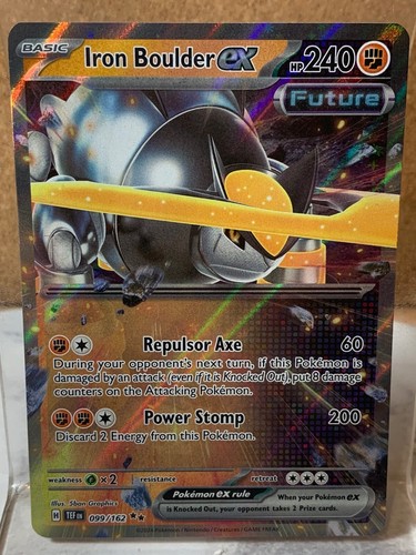 Iron Boulder ex - 099/162 Temporal Forces Ultra Rare 99/162 Pokemon ...